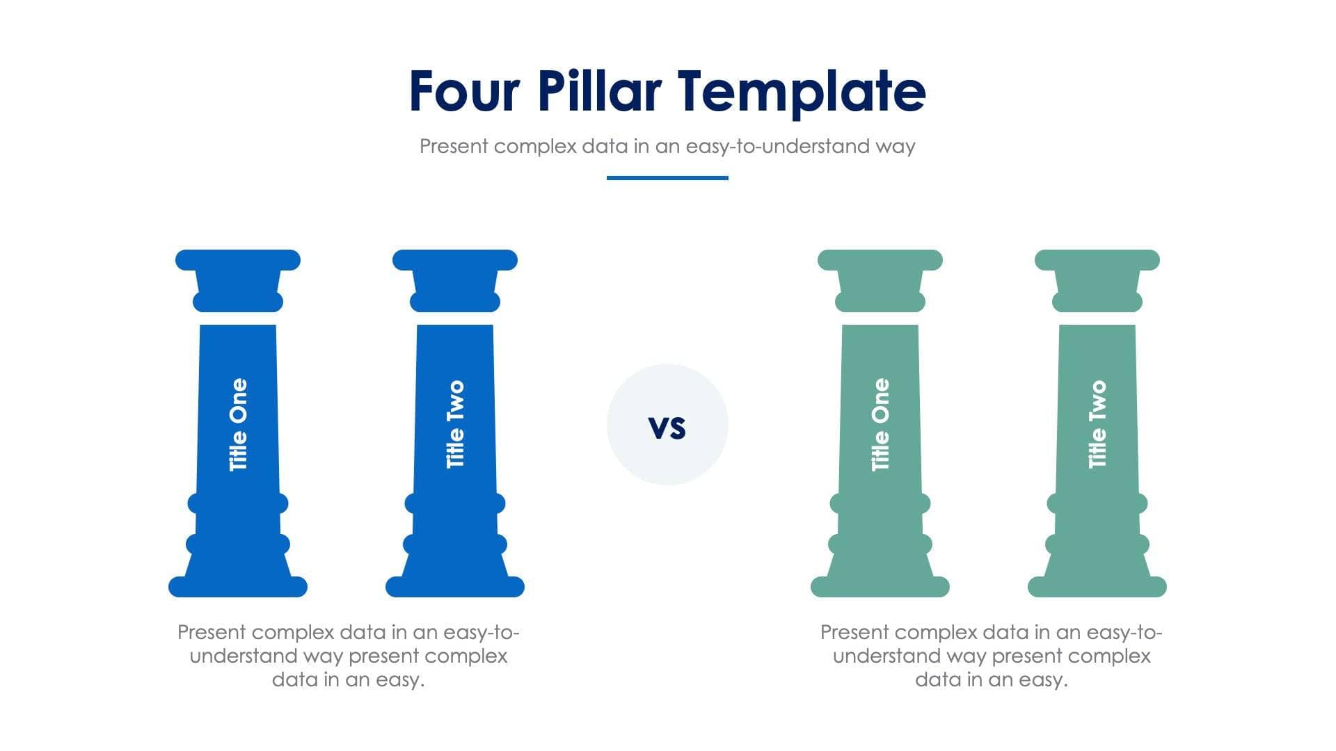 Four Pillar Slide Infographic Template S06102204 | Infografolio