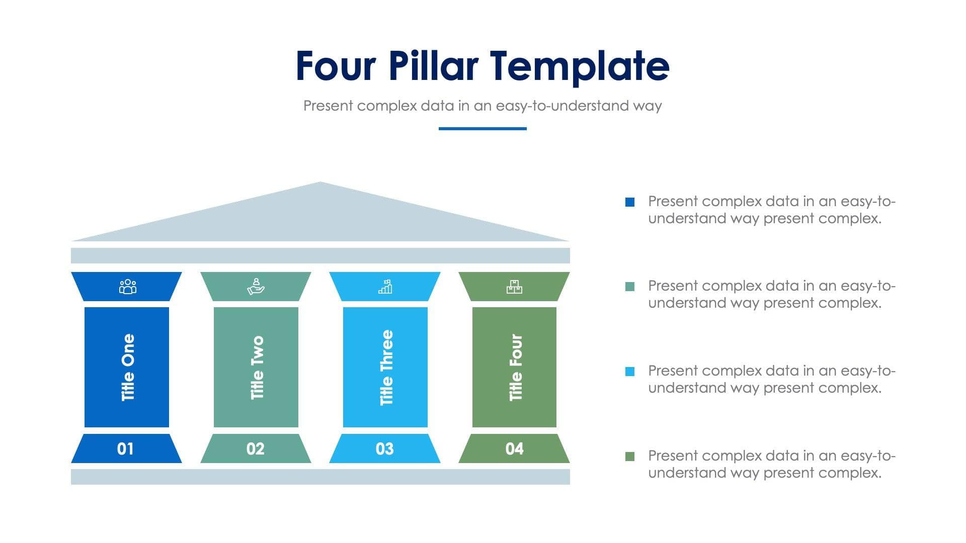 Four Pillar Slide Infographic Template S06102206 | Infografolio