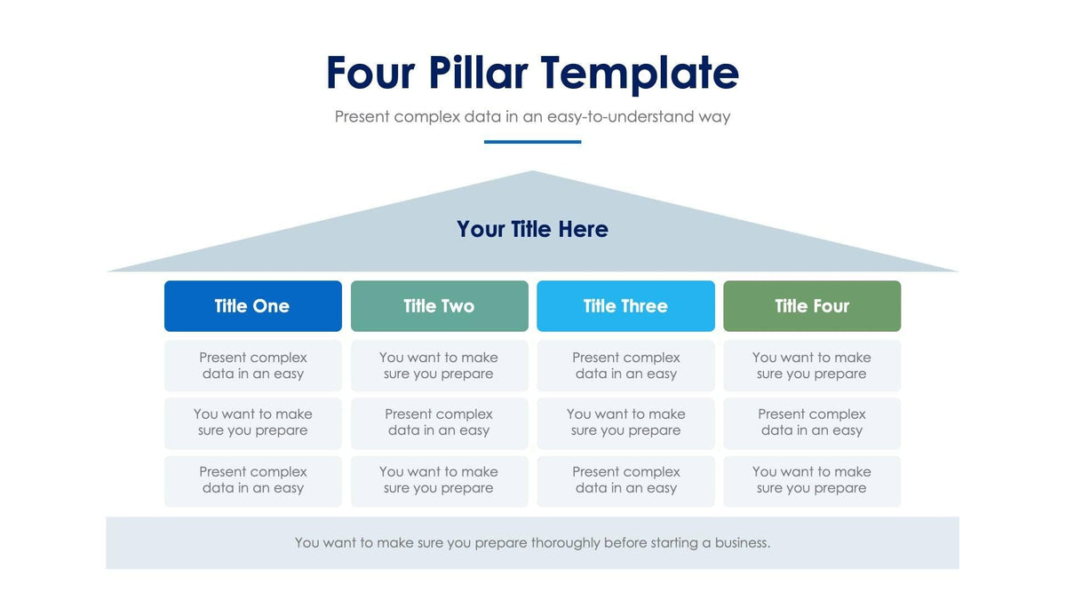 Four Pillar Slide Infographic Template S06102208 – Infografolio