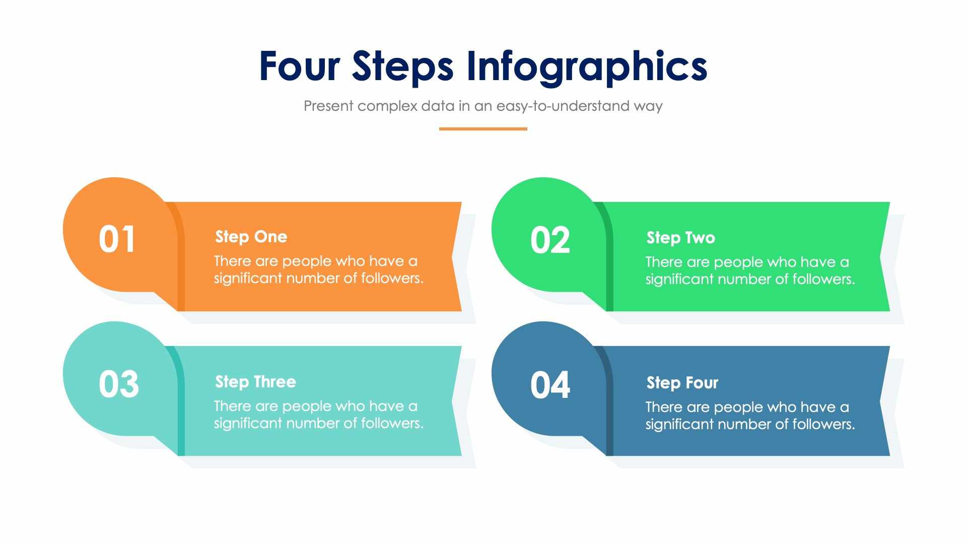 Four Steps Slide Infographic Template S02042203 | Infografolio