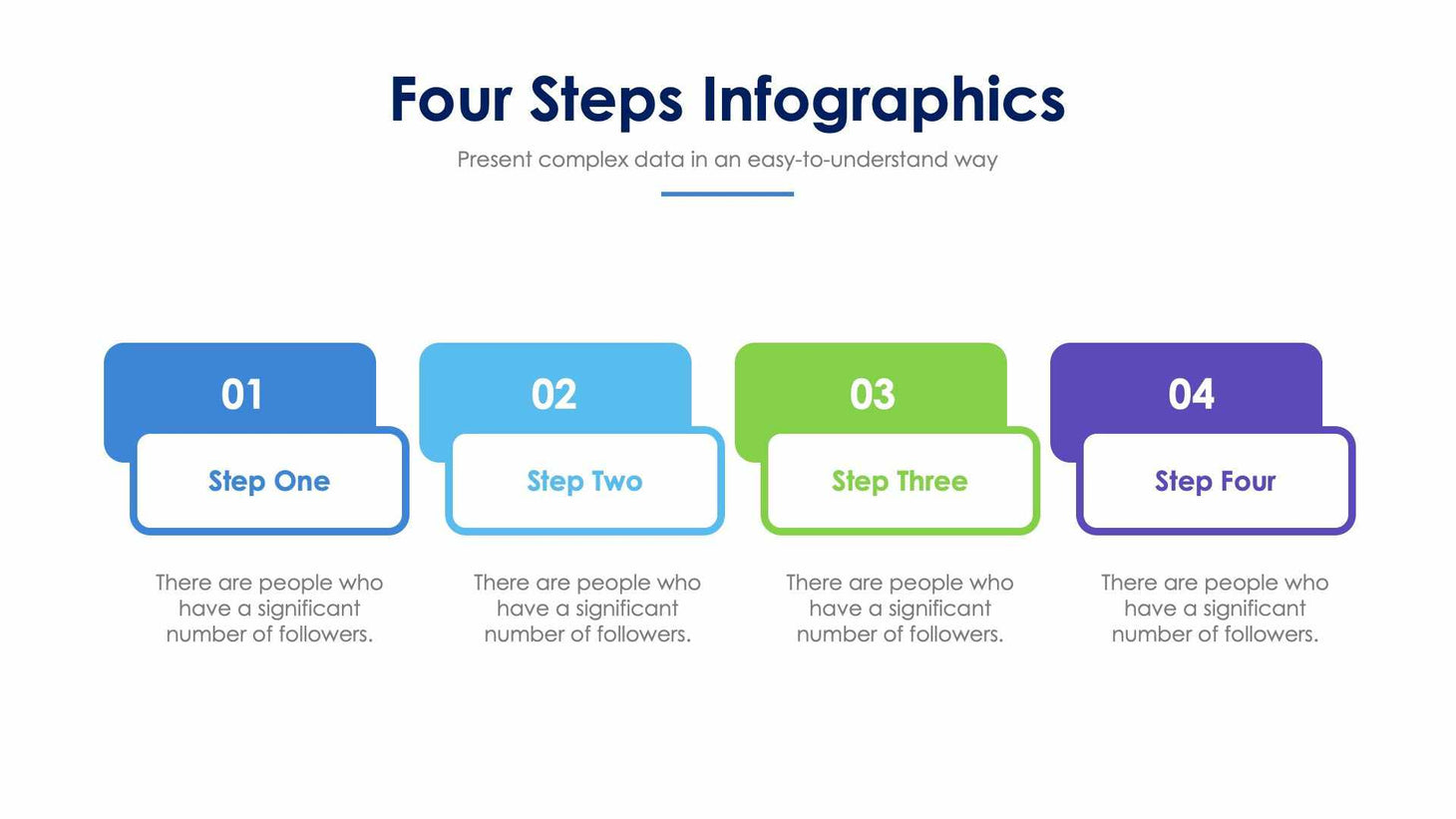 Four Steps Slide Infographic Template S02042212 – Infografolio