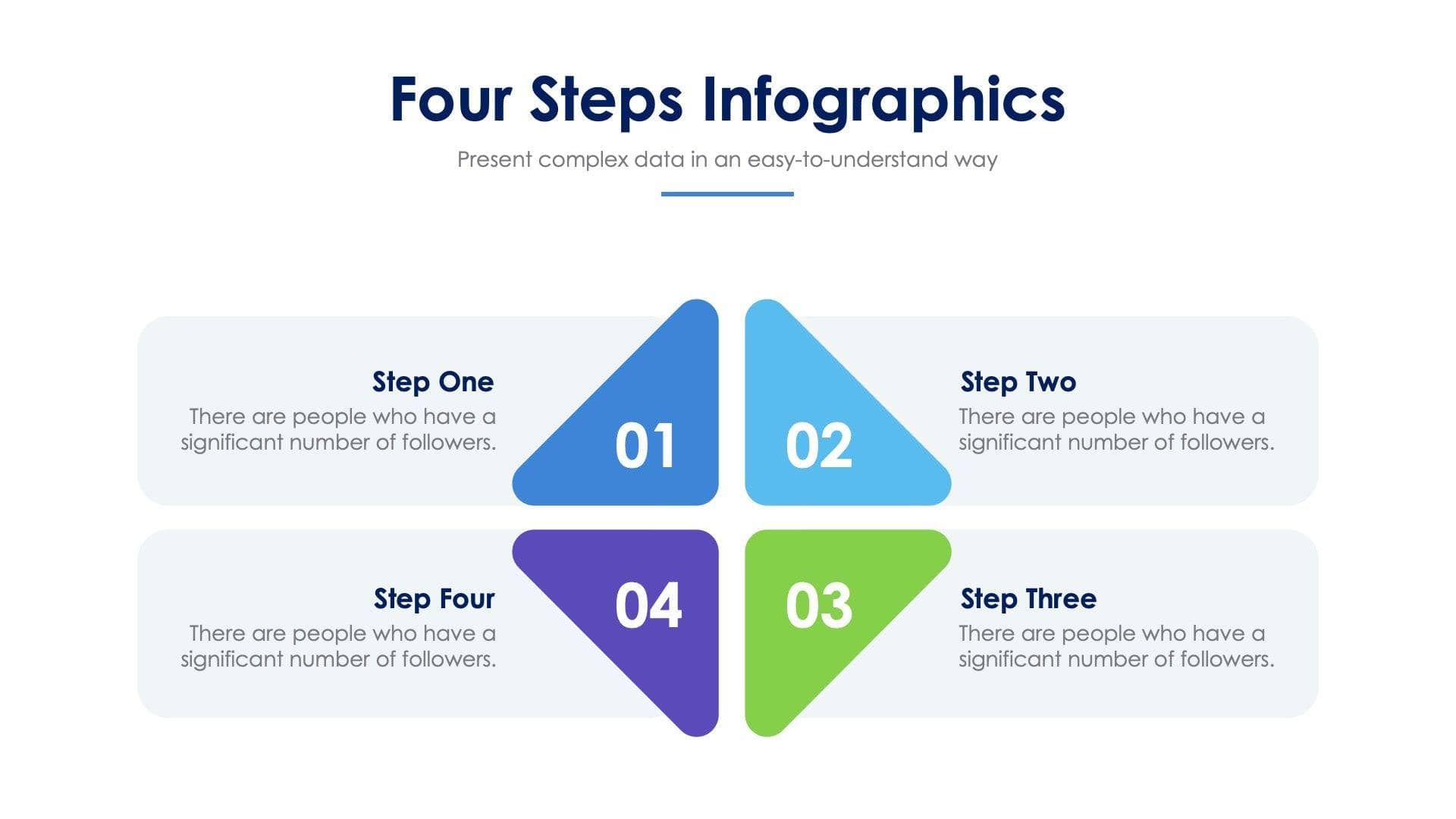 Four Steps Slide Infographic Template S02042214 | Infografolio