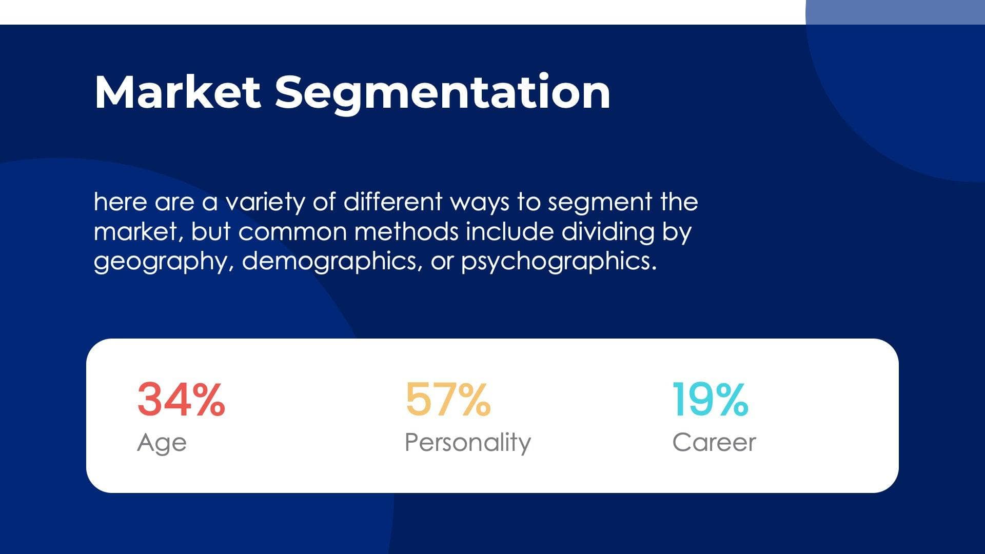 Market Segmentation Slide Infographic Template S09272201 | Infografolio