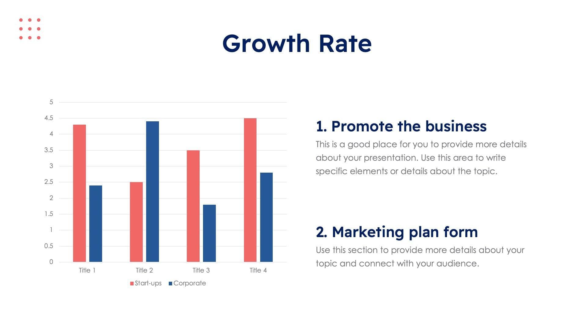 Growth Rate Slide Template S10182201 | Infografolio