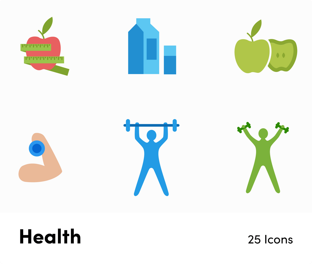 Health Flat Vector Icons S12082101 – Infografolio