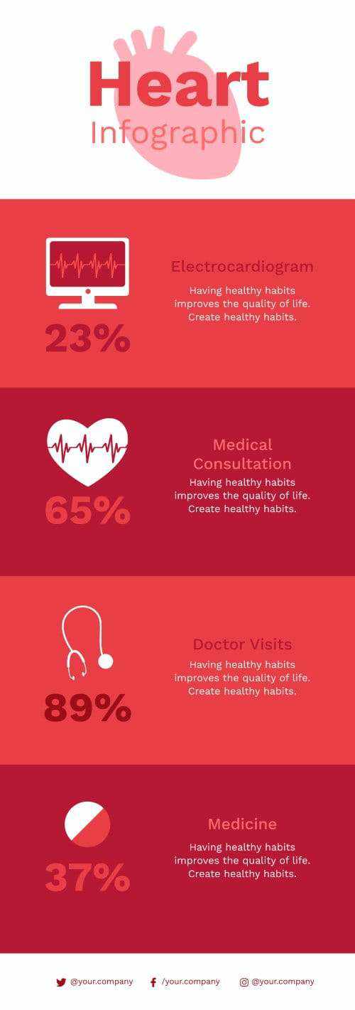 Heart Infographic Template | Infografolio
