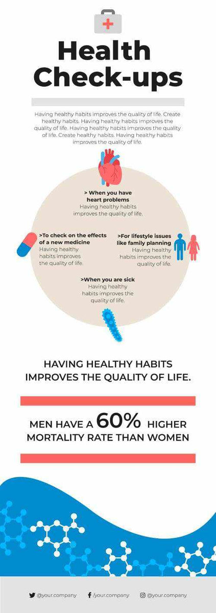 Health Check-Ups Infographic Template – Infografolio