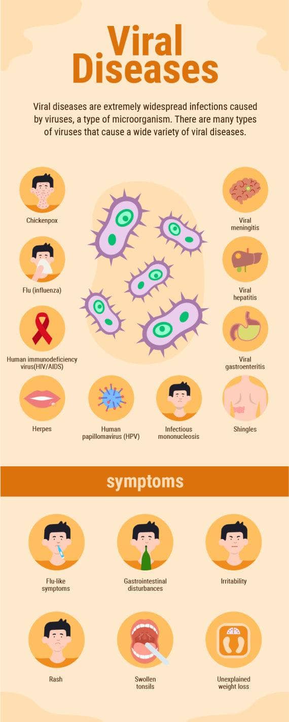Light Orange Viral Diseases Health Infographic Template | Infografolio