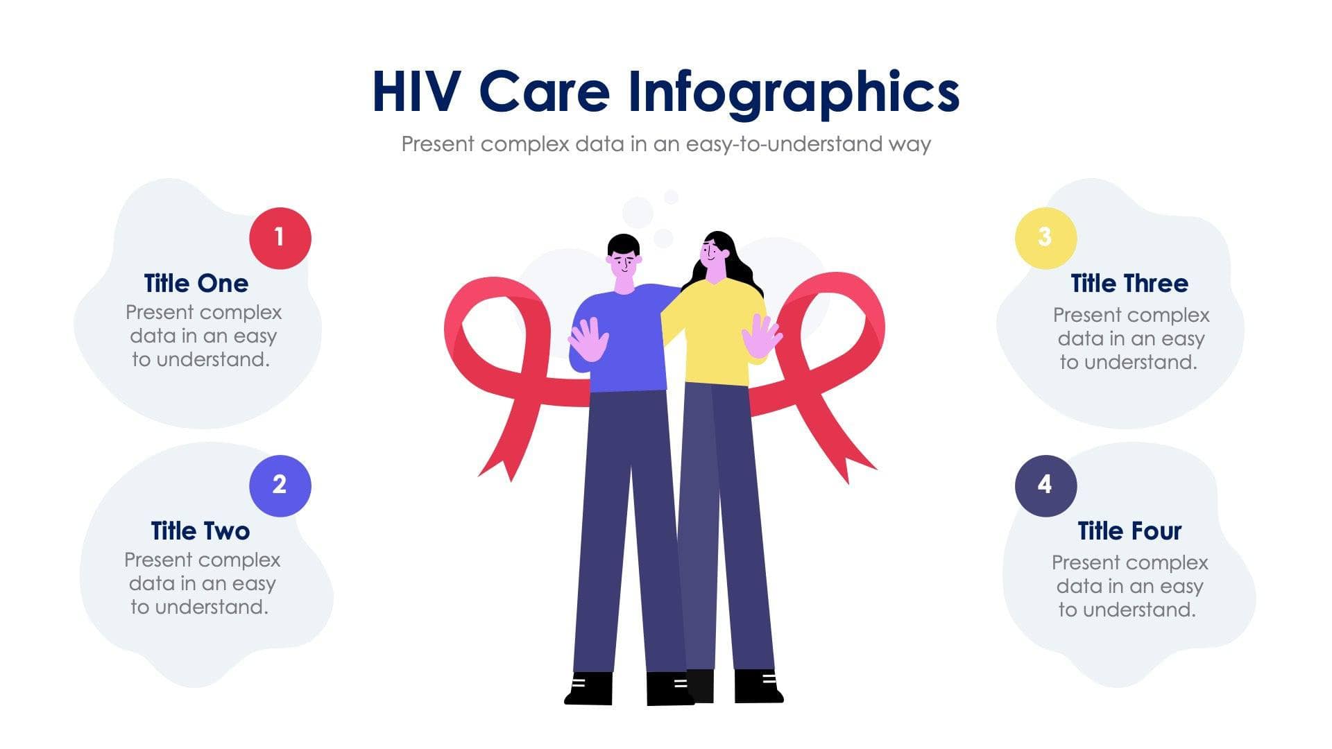 HIV Care Slide Infographic Template S07042215 | Infografolio