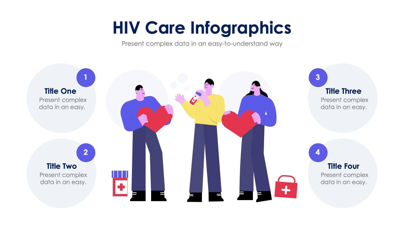 HIV Care Slide Infographic Template S07042220 – Infografolio