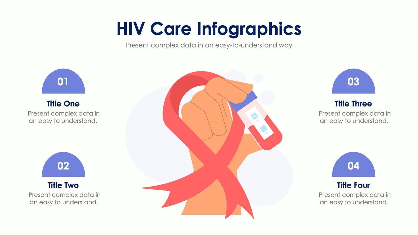 HIV Care Slide Infographic Template S07042201 – Infografolio