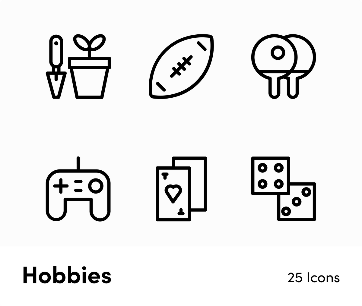 Hobbies Outline Vector Icons S12212101 – Infografolio
