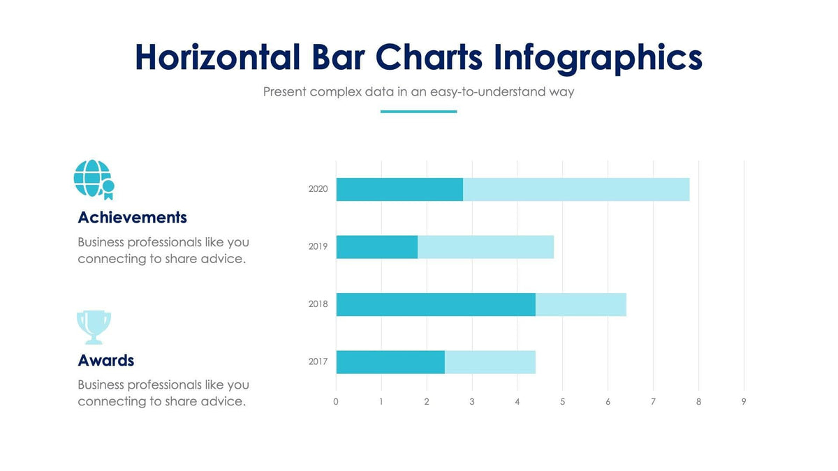 Horizontal Bar Charts Slide Infographic Template S02032202 – Infografolio