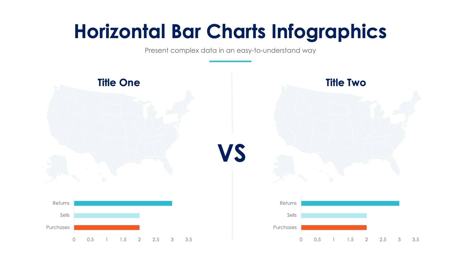Horizontal Bar Charts Slide Infographic Template S02032207 | Infografolio