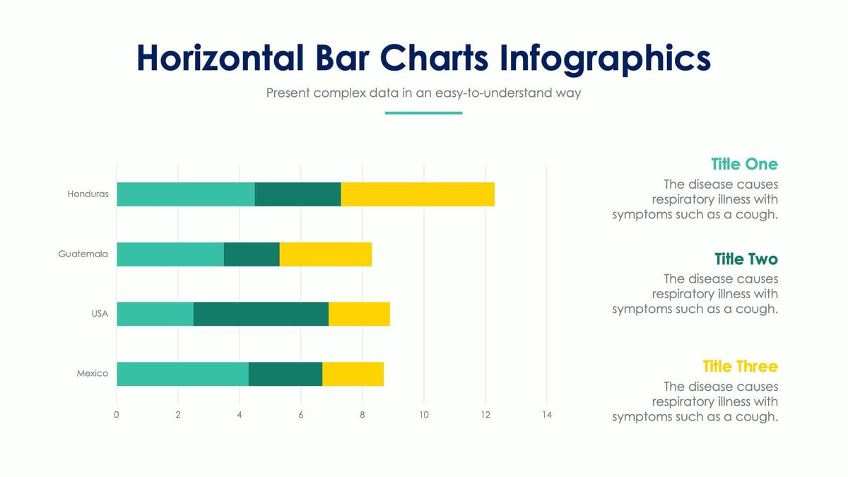 Horizontal Bar Charts Slide Infographic Template S02032220 – Infografolio