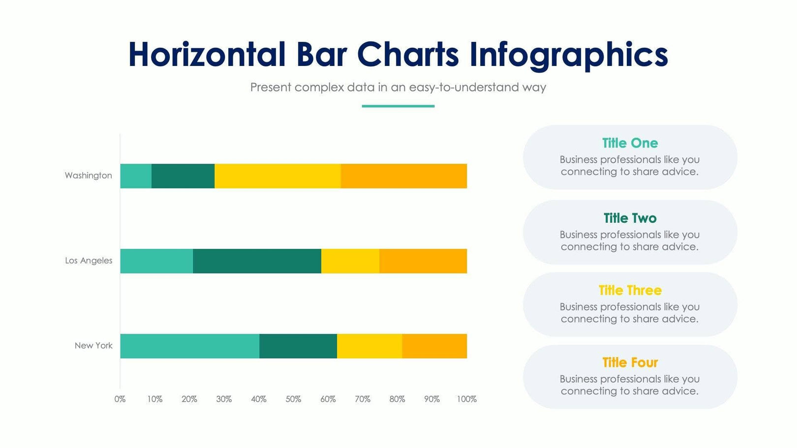 Horizontal Bar Charts Slide Infographic Template S02032221 – Infografolio