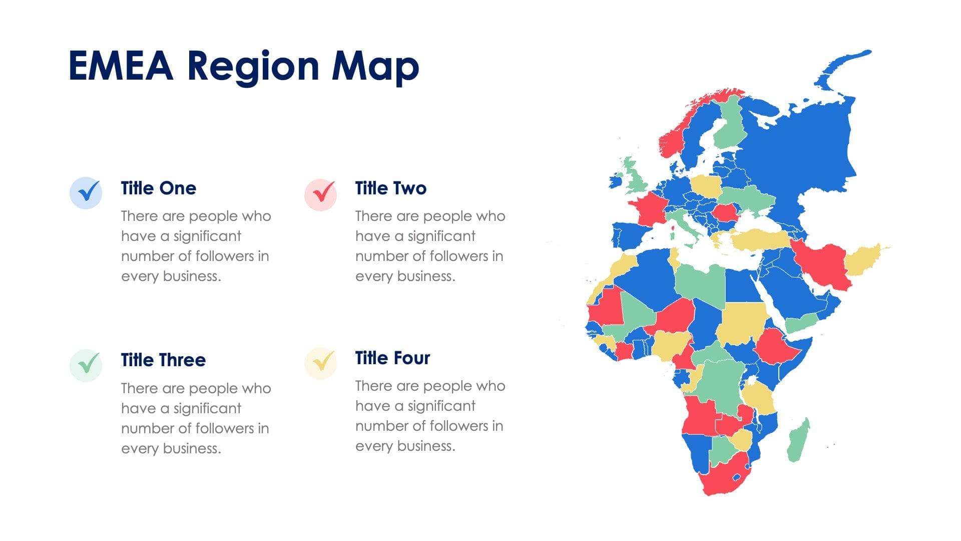 EMEA Region Map Infographic Slide Template S11012202 | Infografolio