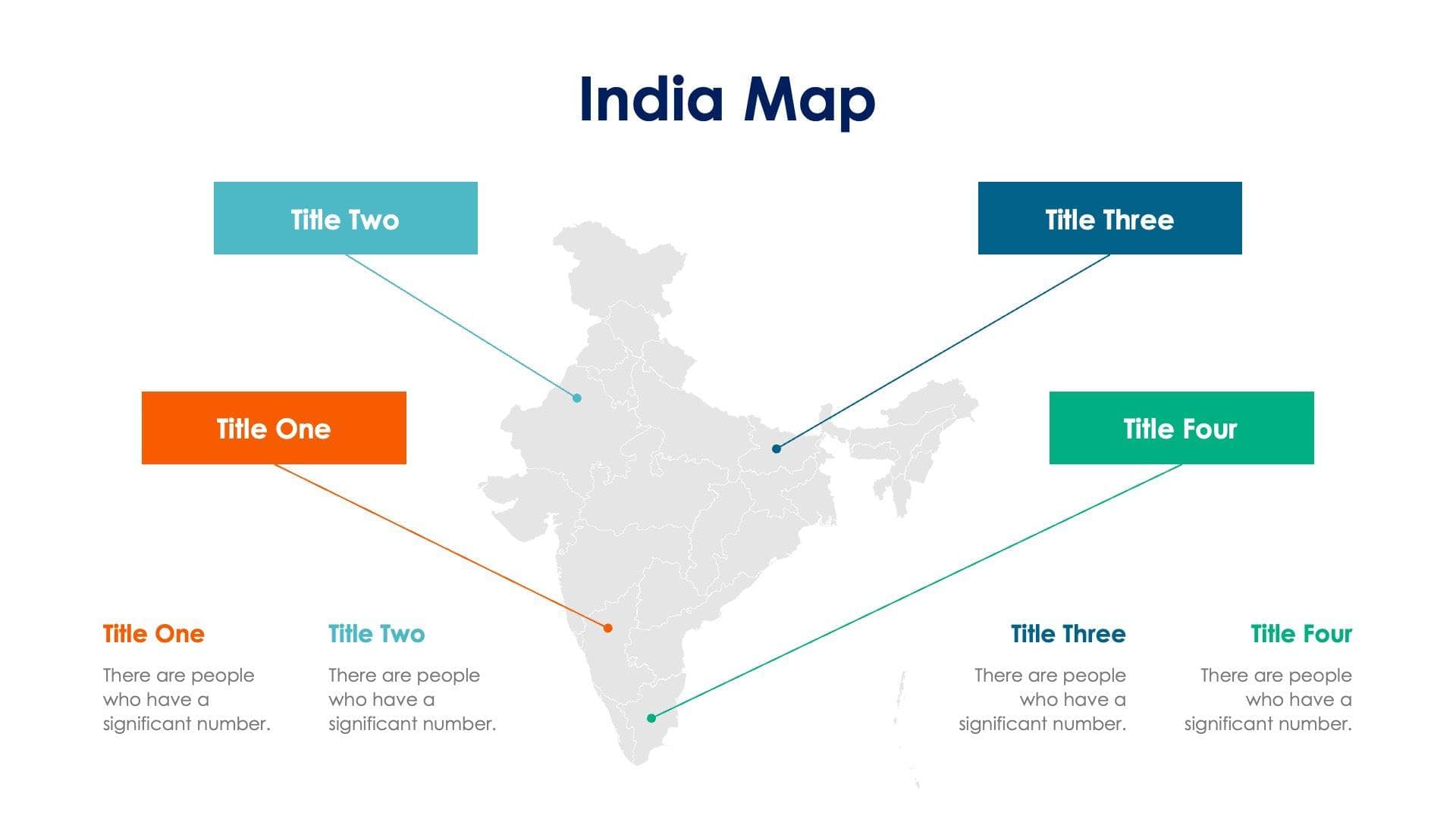 India Map Infographic Slide Template S04112205 | Infografolio