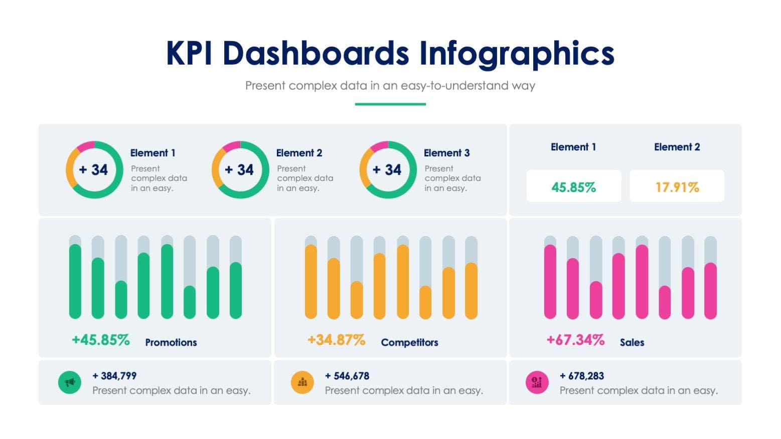 KPI Dashboard Slide Infographic Template S12132106 | Infografolio