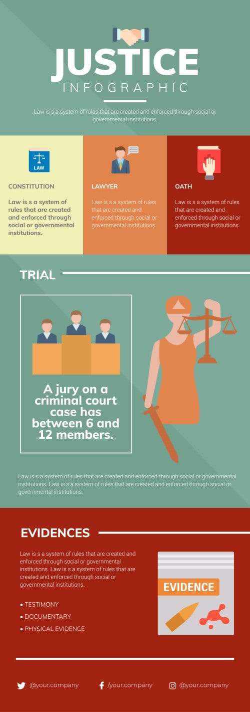 Justice Law and Justice Infographic Template | Infografolio