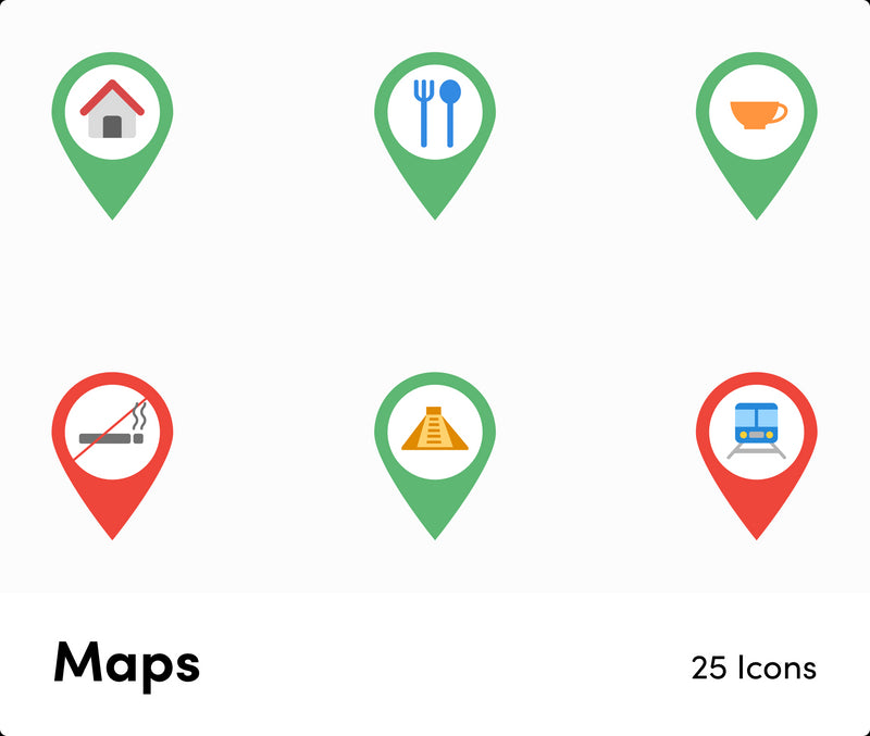Maps Icons | Infografolio