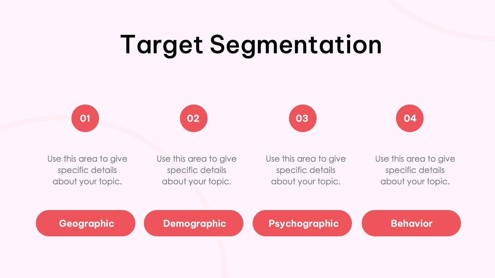 Target Segmentation Slide Template S10172204 – Infografolio