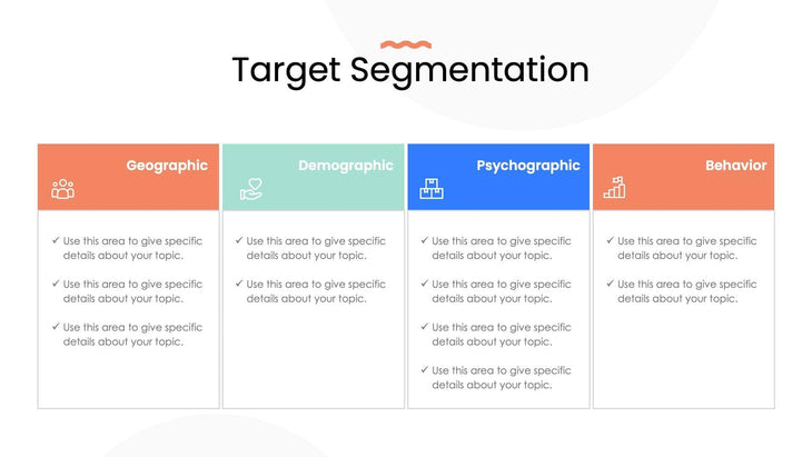 Target Segmentation Slide Template S10172205 – Infografolio