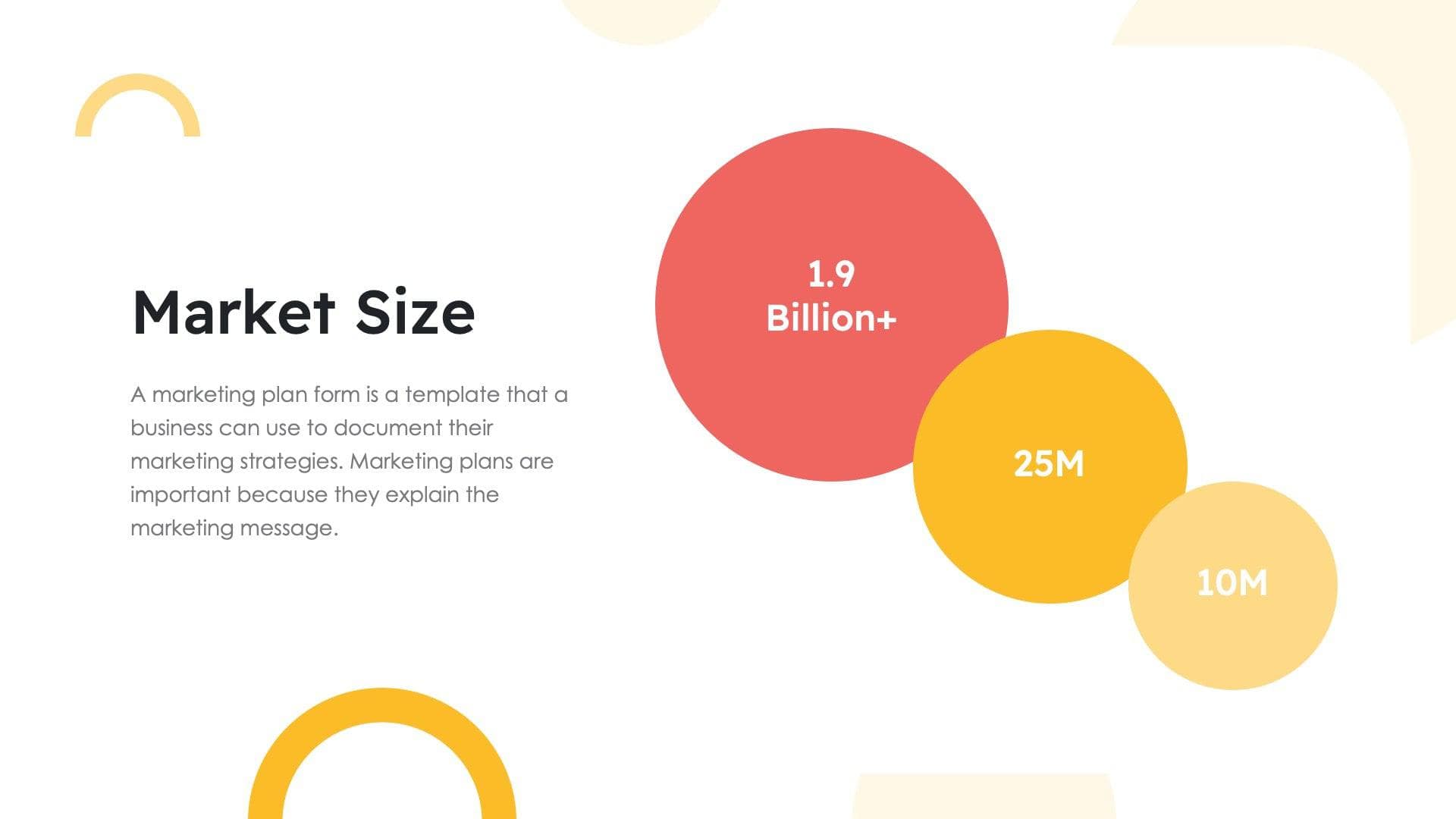 Market Size Slide Template S10212201 | Infografolio