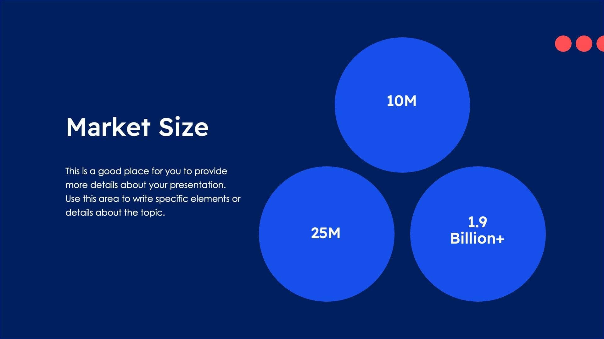 Market Size Slide Template S12022201 | Infografolio