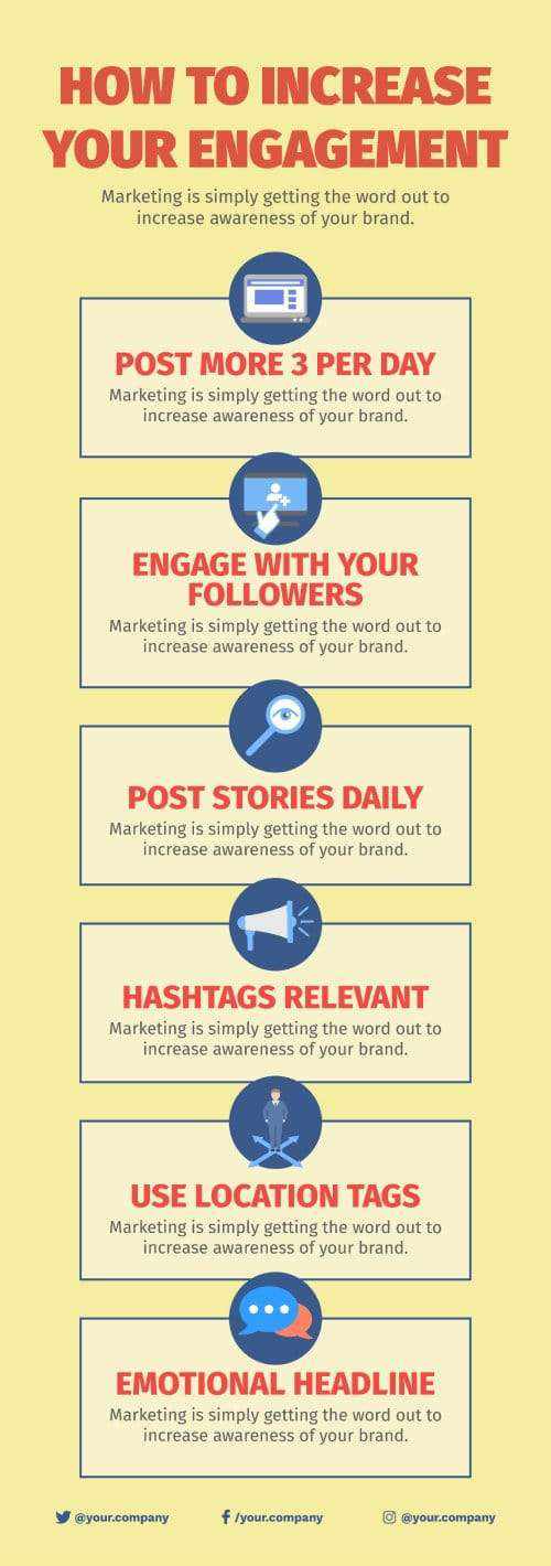 How to Increase Your Engagement Marketing Infographic Template ...