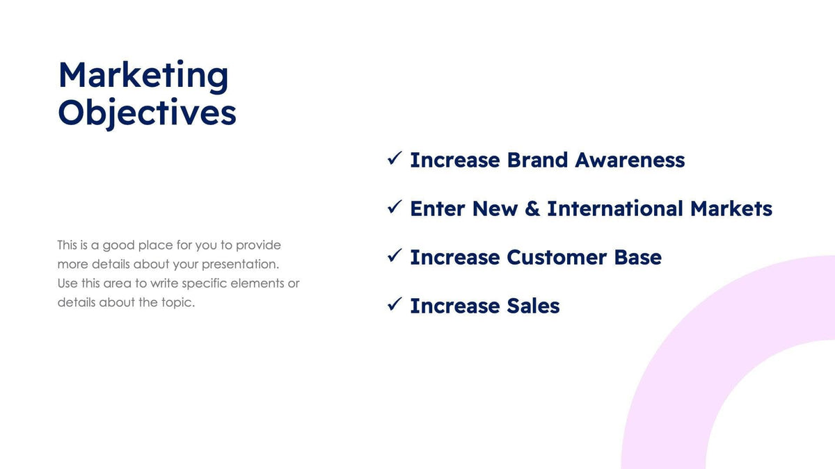 Marketing Objectives Slide Template S10172201 – Infografolio