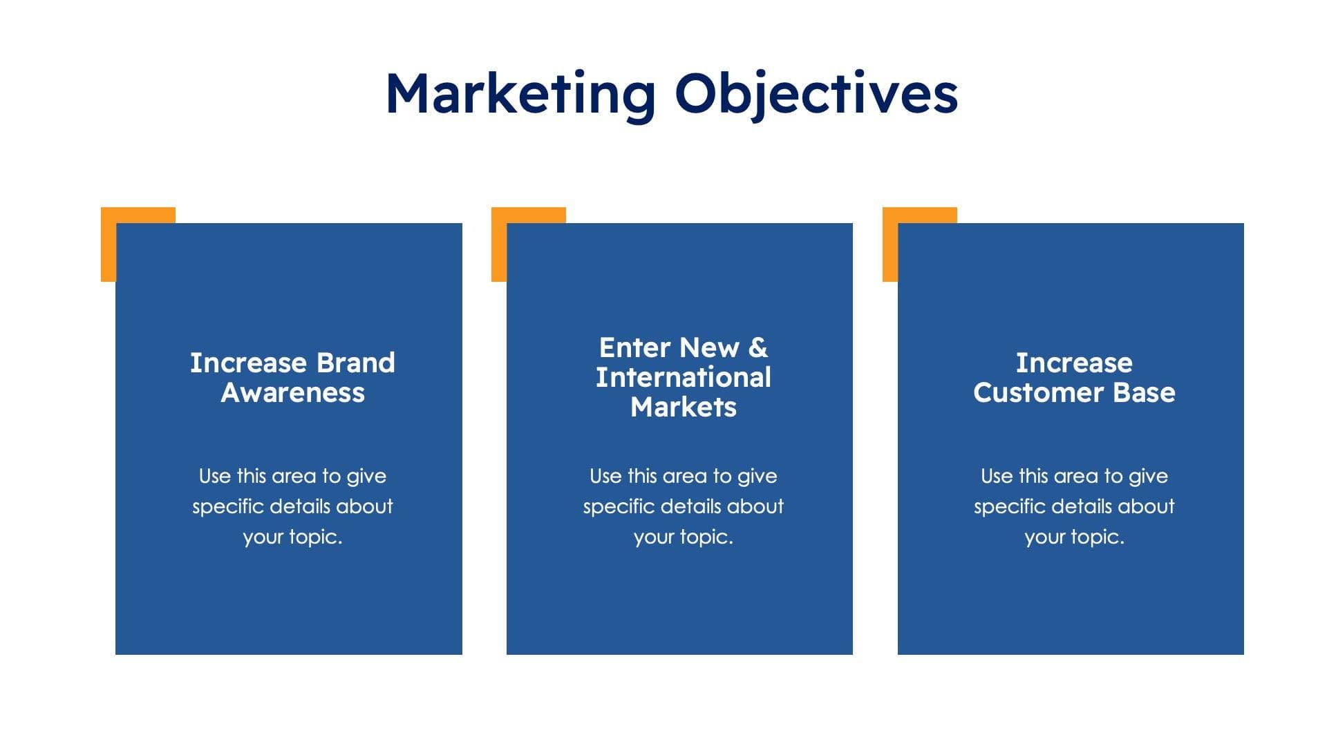 Marketing Objectives Slide Template S10192201 | Infografolio