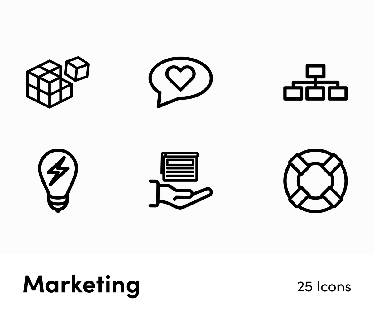 Marketing Outline Vector Icons S12162103 – Infografolio