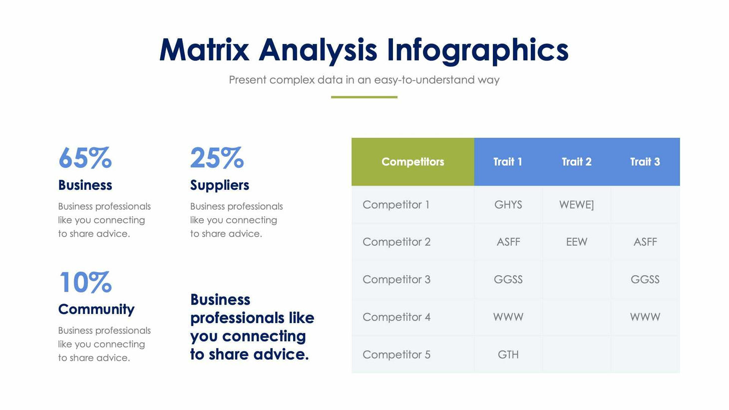 Matrix Analysis Slide Infographic Template S01172222 – Infografolio