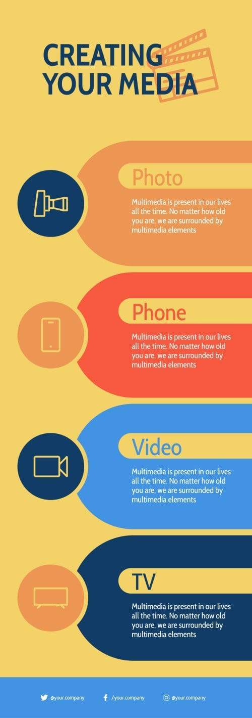 Netflix Media Infographic Template | Infografolio