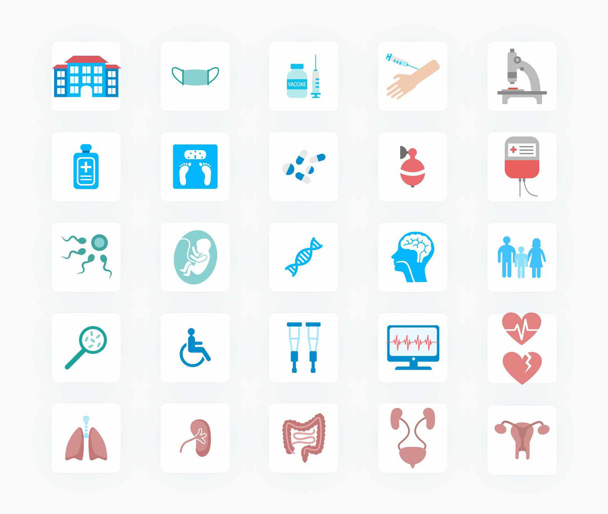 Medical Flat Vector Icons S12082104 – Infografolio