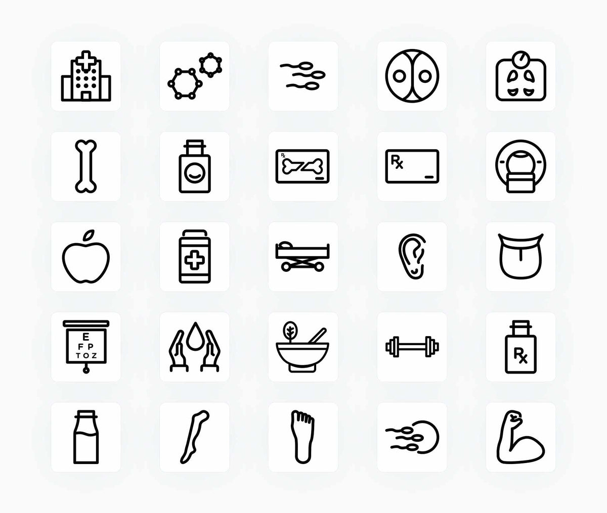 Medicine Outline Vector Icons S12162103 – Infografolio