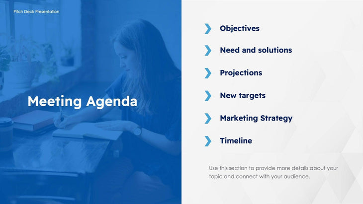 Meeting Agenda Blue Light Green Slide Template S10272201 – Infografolio