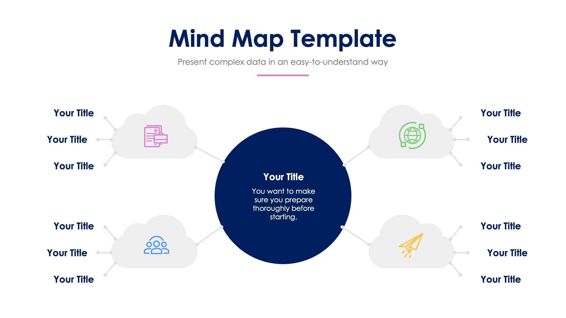 Mind Maps Diagrams Slide Infographic Template S06102216 | Infografolio