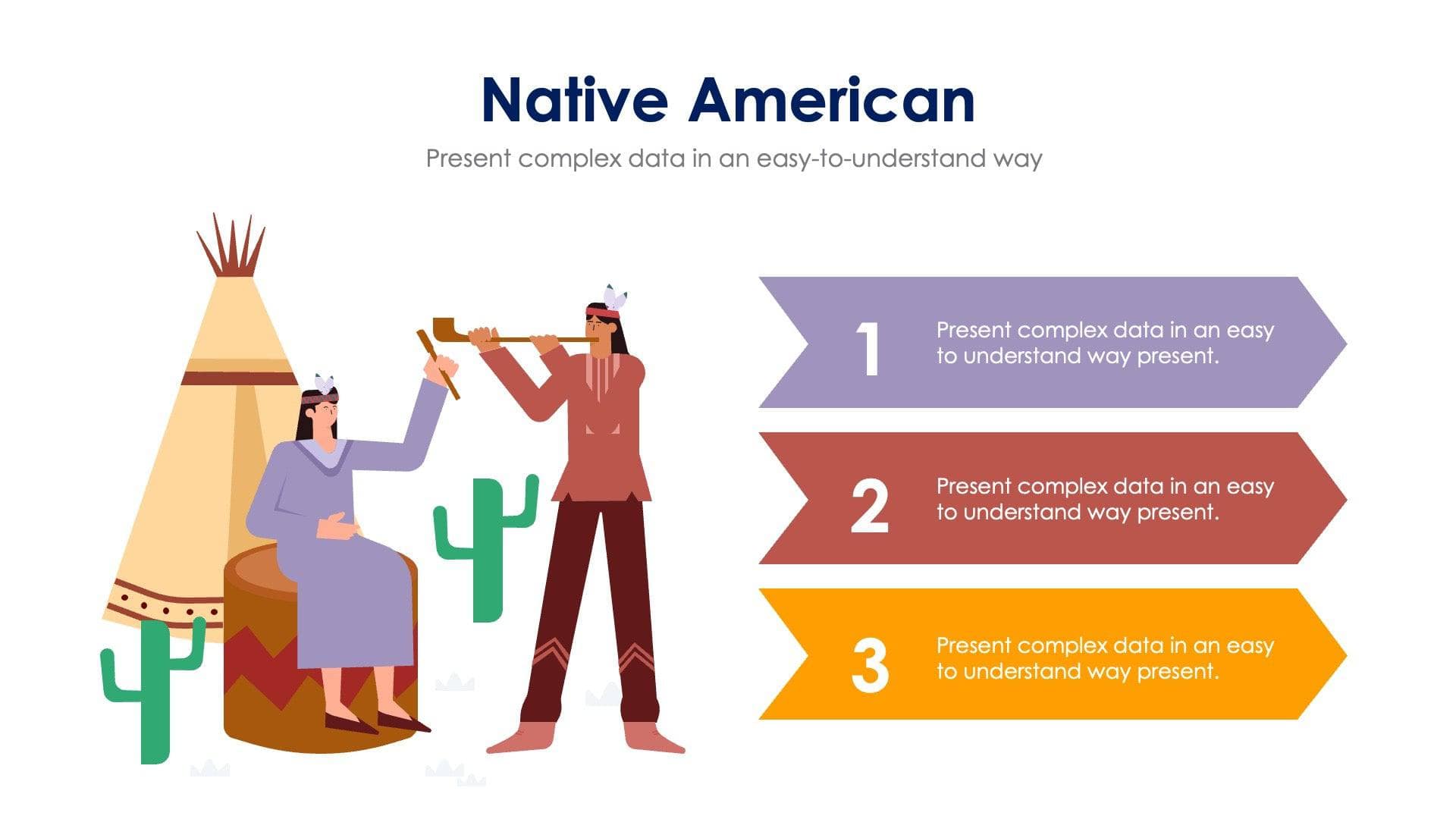 Native American Slide Infographic Template S01122303 | Infografolio