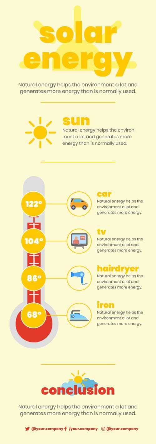 Solar Energy Infographic Template | Infografolio