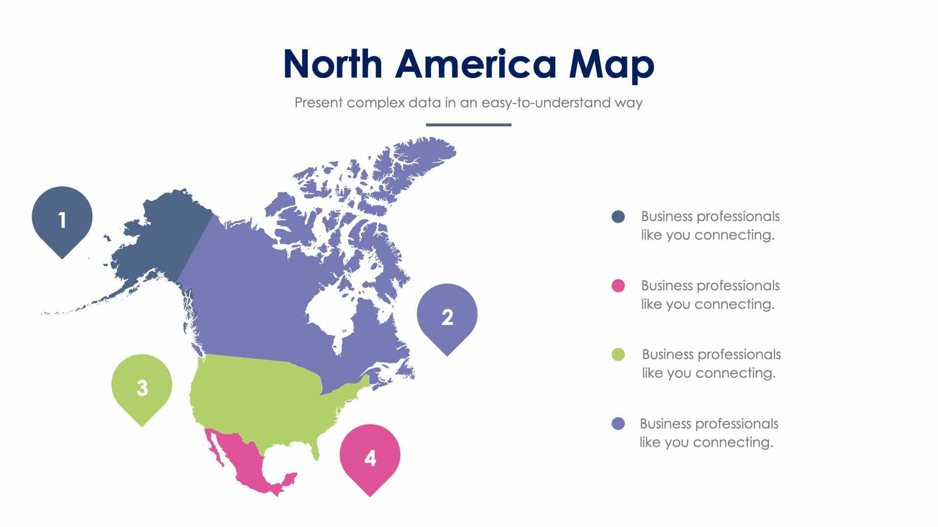 North America Map Slide Infographic Template S12232101 | Infografolio