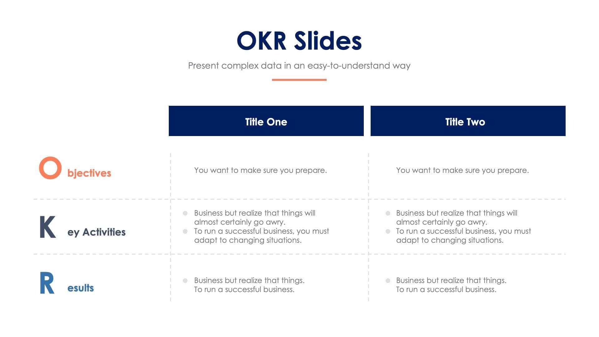 OKR Slide Infographic Template S06072207 | Infografolio
