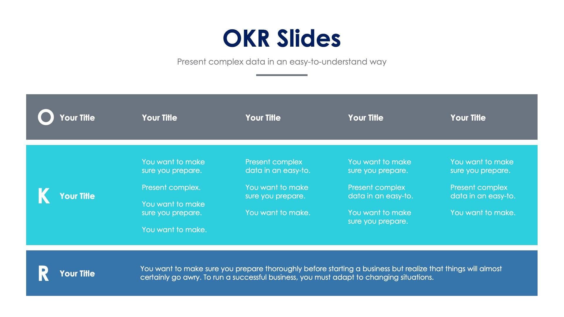OKR Slide Infographic Template S06072219 | Infografolio
