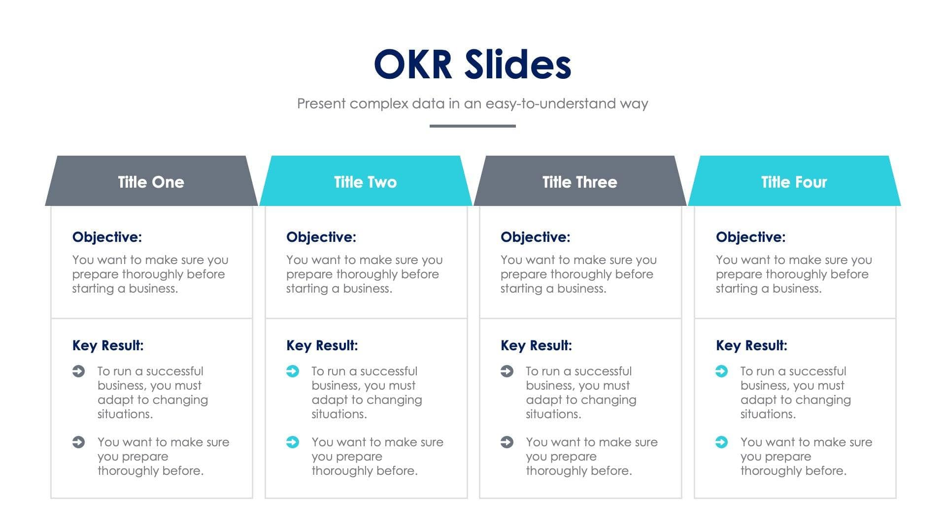 OKR Slide Infographic Template S06072221 | Infografolio