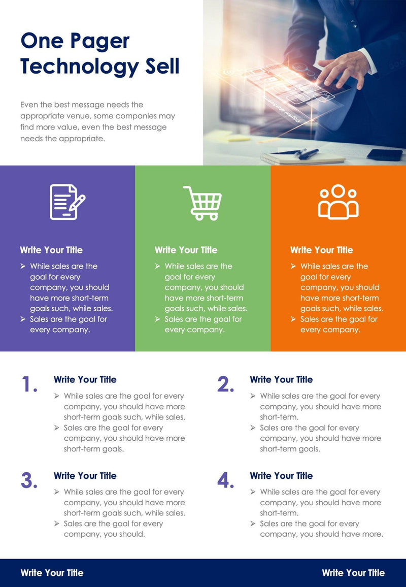 Technology-One-Pagers – Infografolio