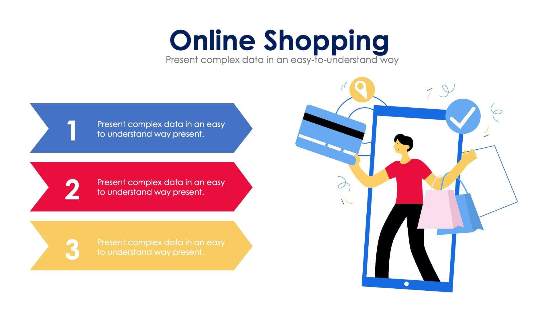 Online Shopping Slide Infographic Template S01102308 | Infografolio