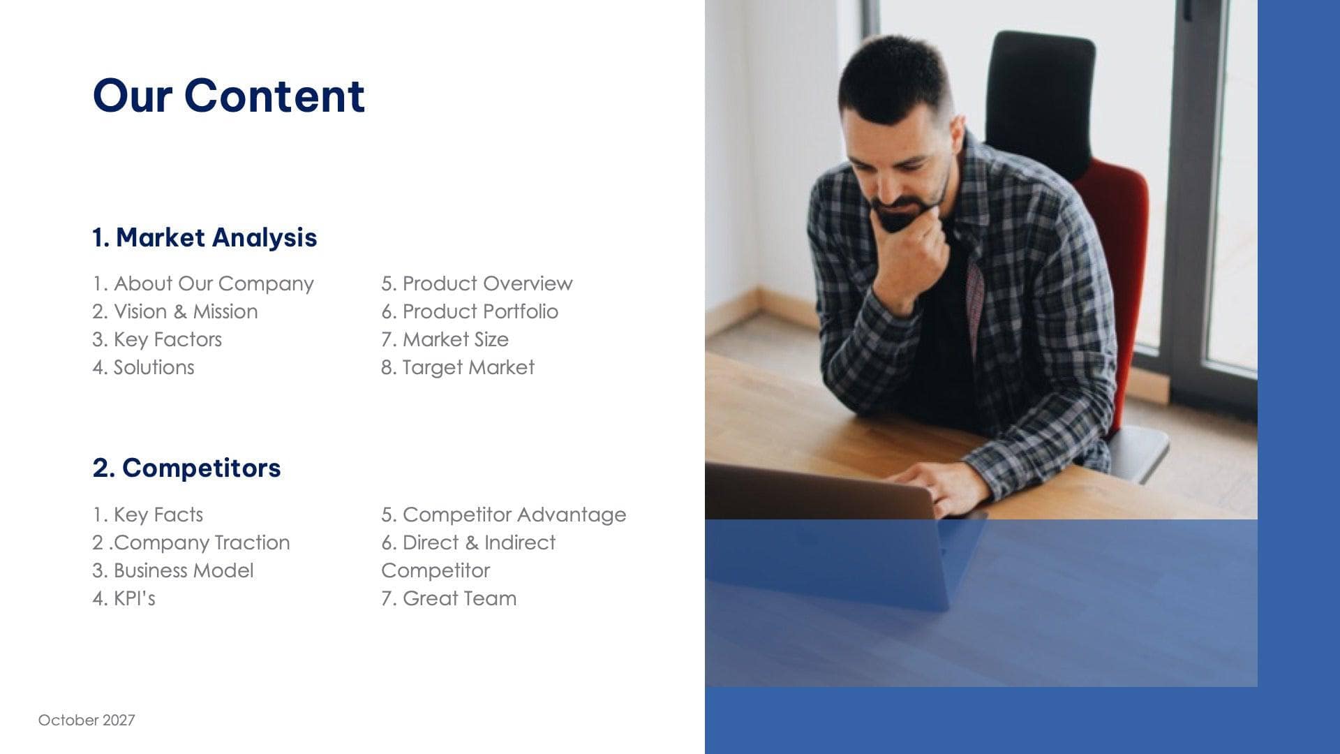 Our Content Slide Template S10172205 | Infografolio