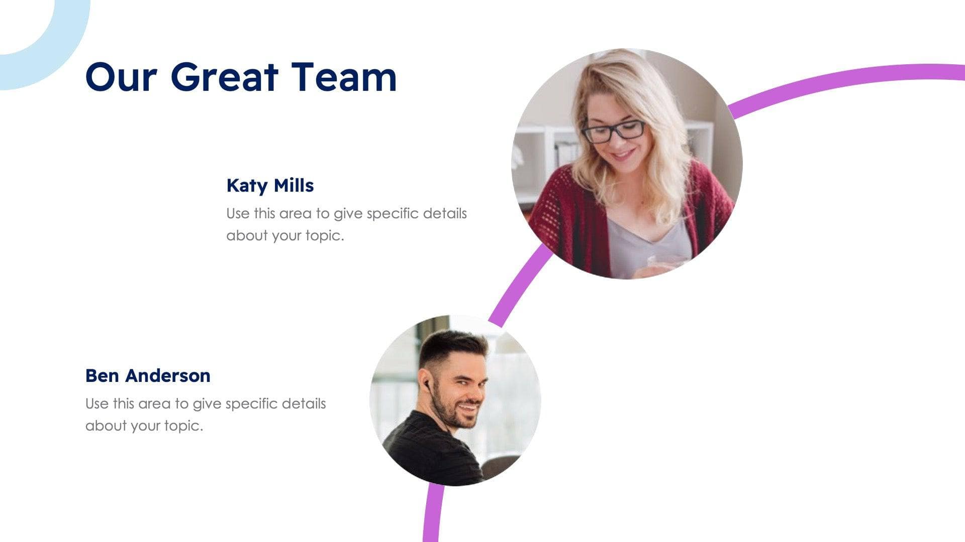 Our Great Team Slide Template S10172201 | Infografolio