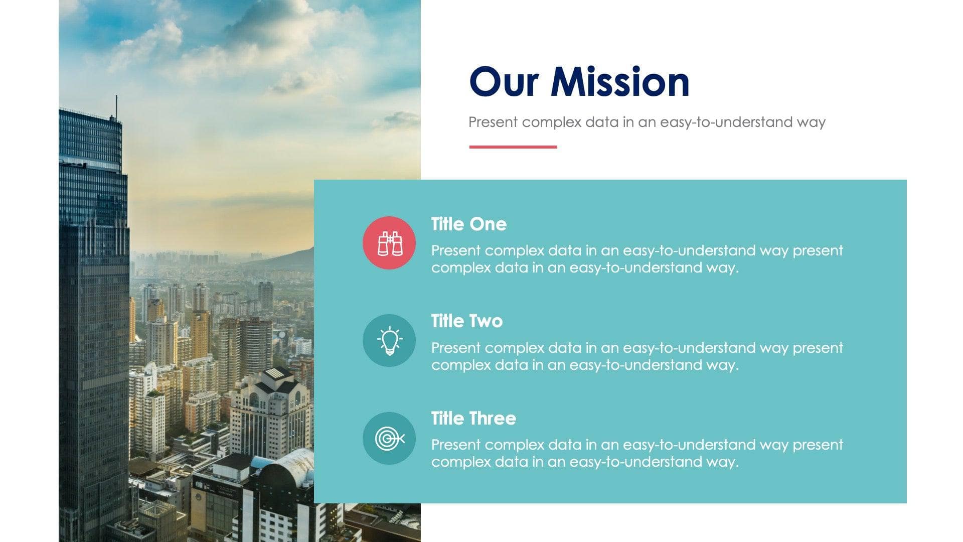 Our Mission Slide Infographic Template S06082212 | Infografolio